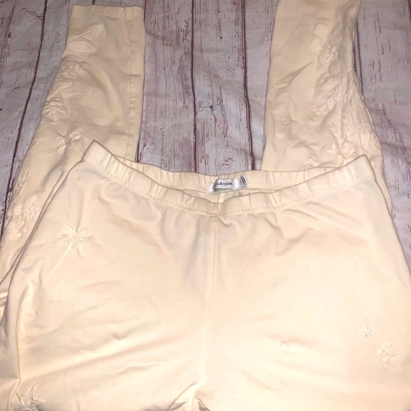 Johnny Was | Pants & Jumpsuits | Jw Los Angeles Johnny Was Cream Star And Floral Embroidered ...